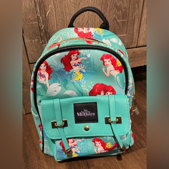 Disney | Bags | Disney The Little Mermaid Teal Mini Backpack | Poshmark